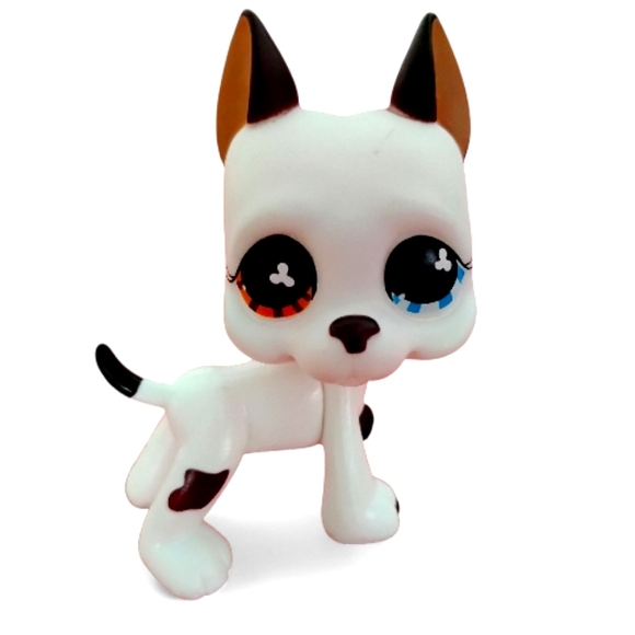 Littlest Pet Shop | Toys | Rare Authentic Lps 577 Great Dane Brown Blue ...